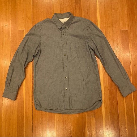 Muji | Shirts | Muji Mens Herringbone Corron Buttondown Shirt | Poshmark